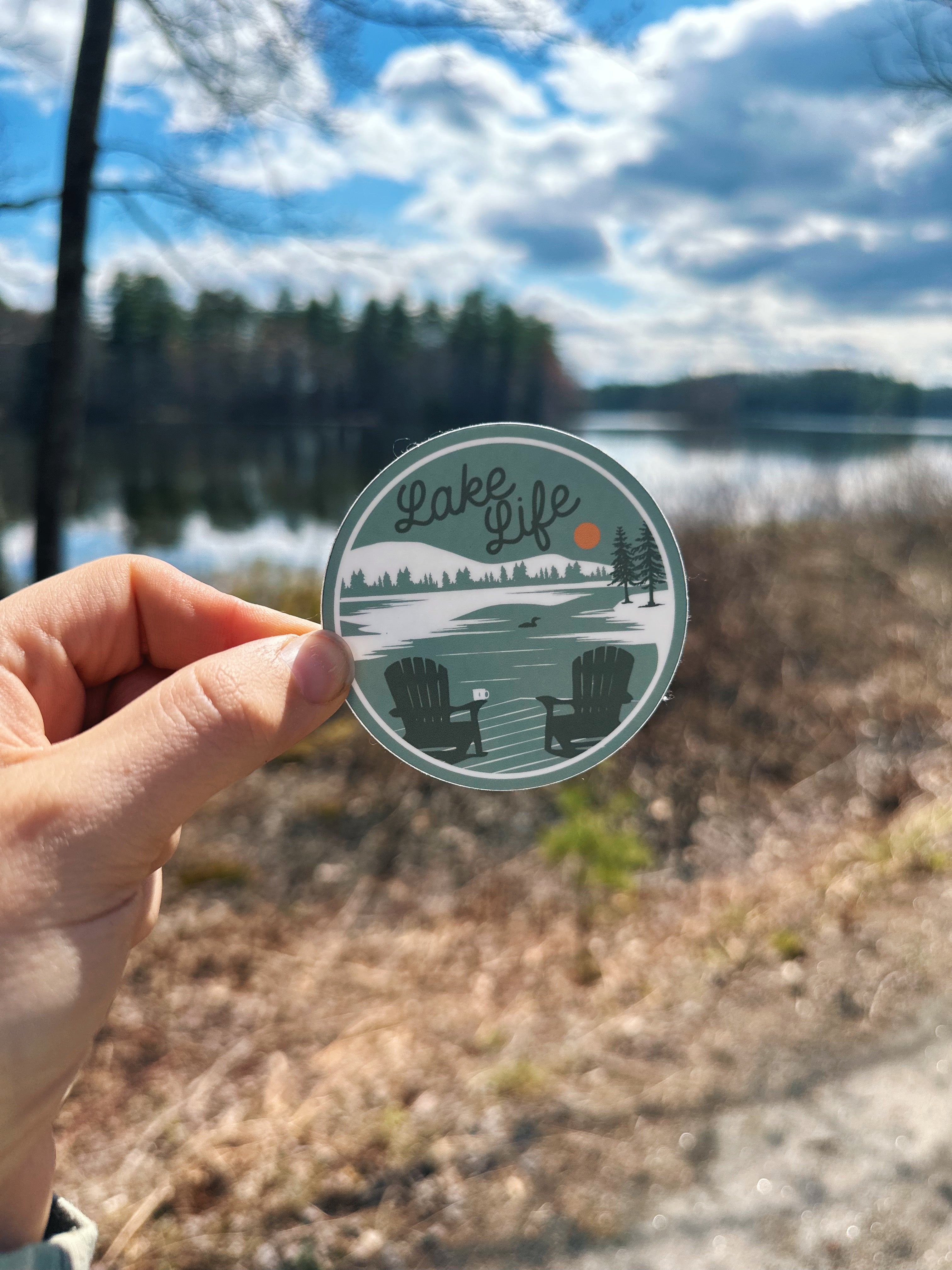Lake Life Sticker | Reclaimed Maine Co.