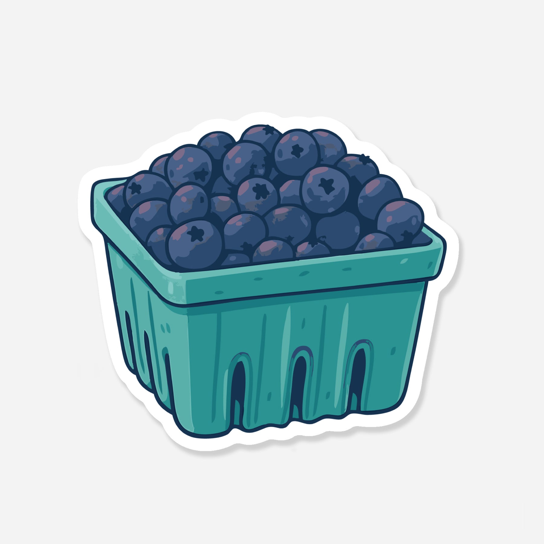 Blueberry Carton Sticker | Maine Stickers | Reclaimed Maine Co.