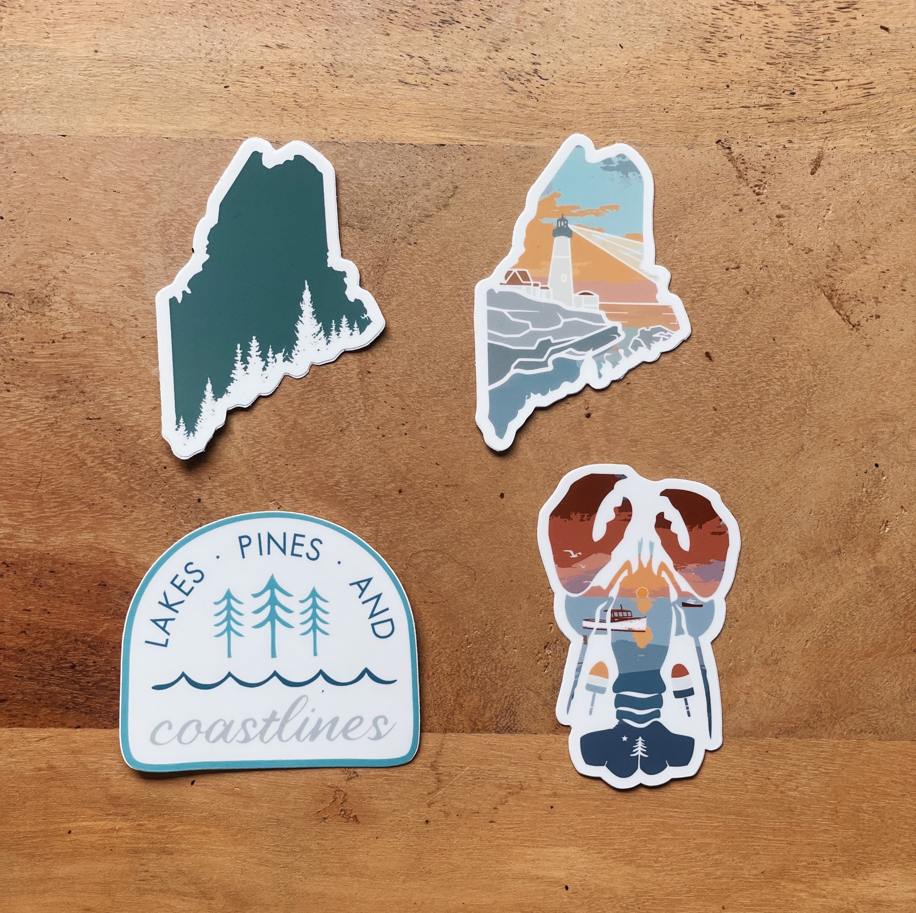 Maine Sticker Bundle | Reclaimed Maine Co.